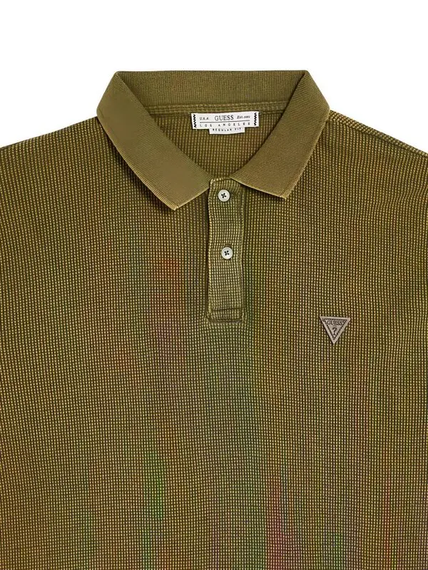 Guess Waffle-knit Polo Shirt