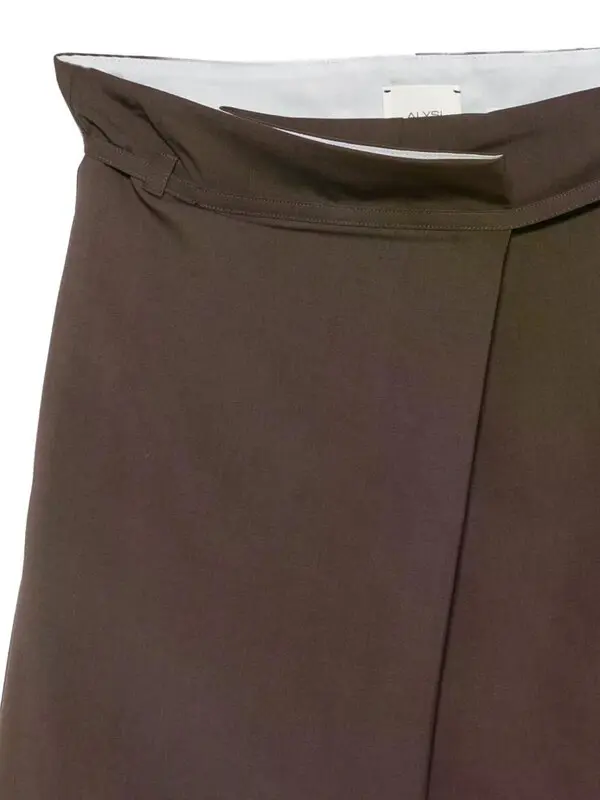 ALYSI Wrap-front Wide-leg Trousers