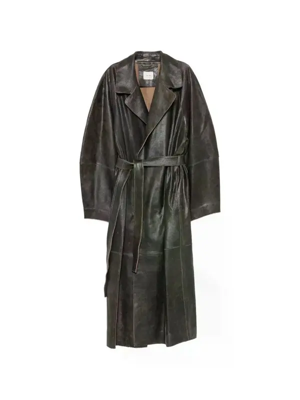 ALYSI Belted Notched-lapel Coat