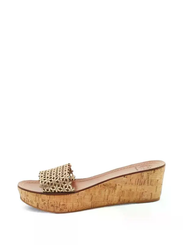 Tory Burch Leather Wedge Sandals