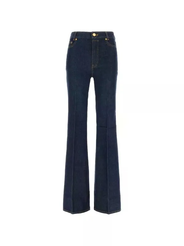 Zimmermann Logo-embroidered Flared Jeans - Blue