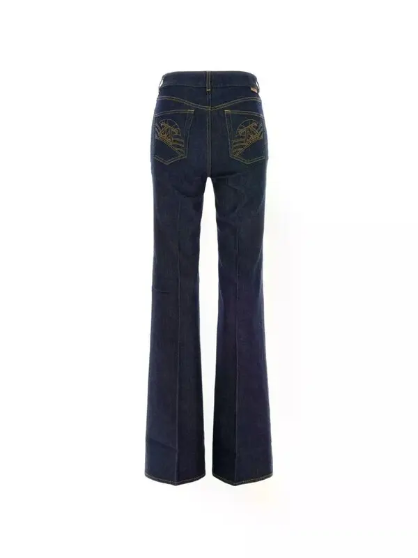 Zimmermann Logo-embroidered Flared Jeans