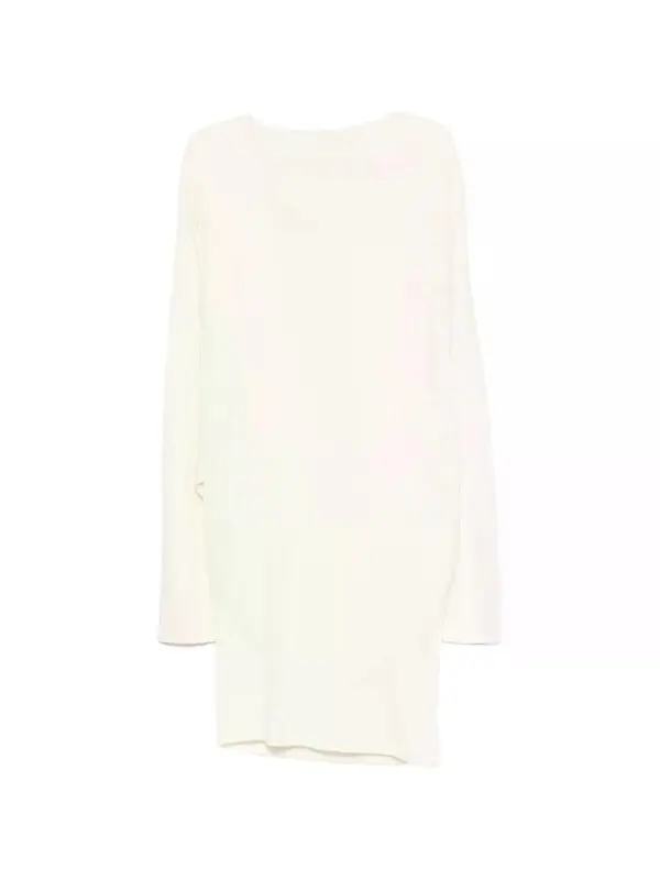 Jacquemus Draped Open-back Mini Dress - Neutrals