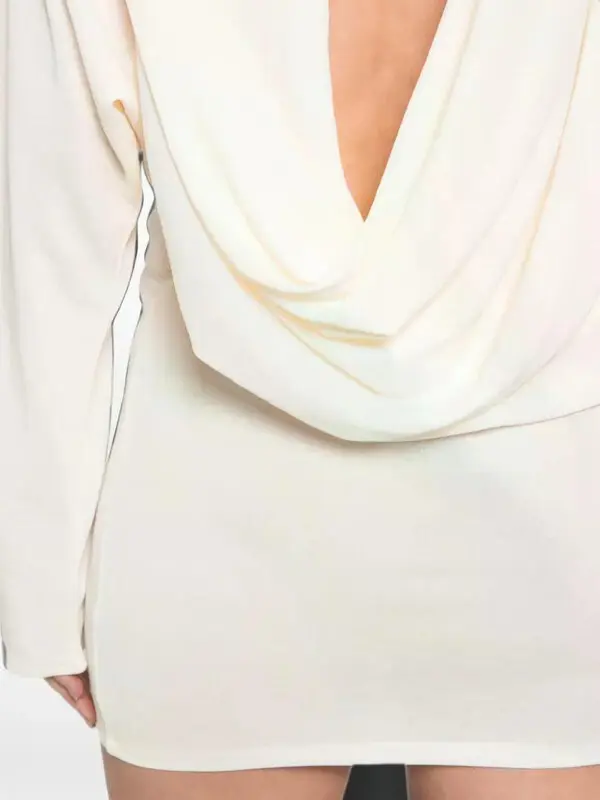 Jacquemus Draped Open-back Mini Dress - Neutrals