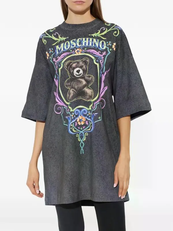 Moschino Teddy Bear Print T-shirt Dress