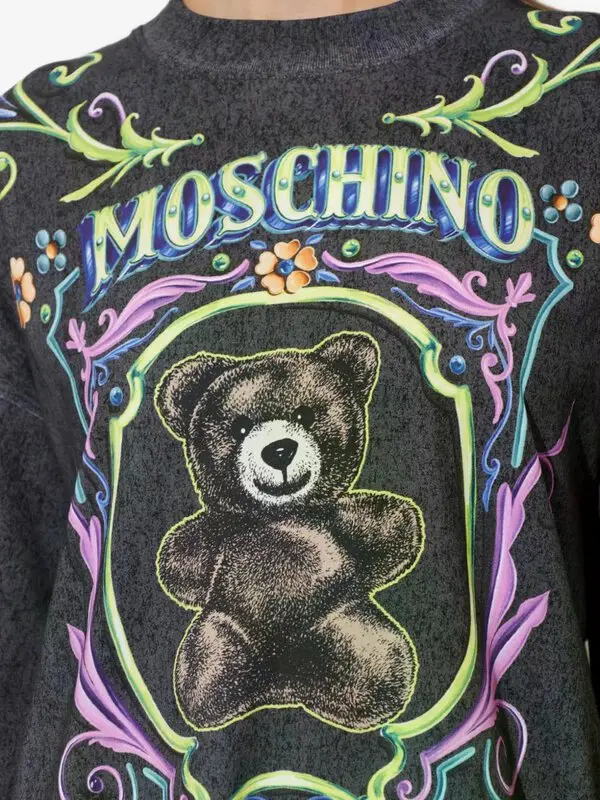 Moschino Teddy Bear Print T-shirt Dress