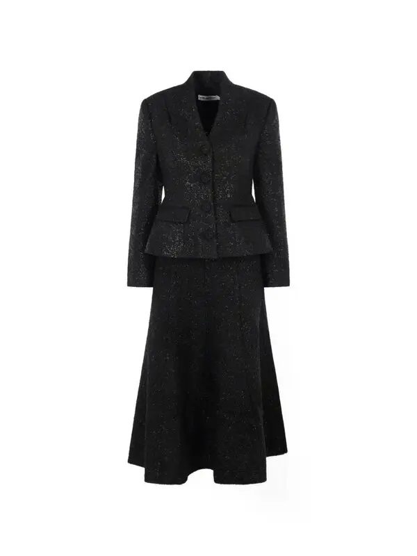 SELF-PORTRAIT Bouclé-knit Midi Dress
