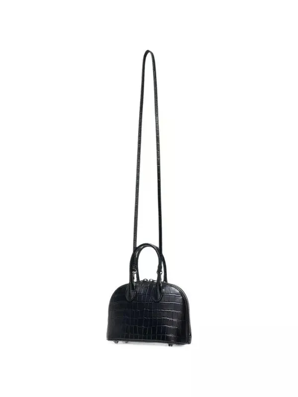 SELF-PORTRAIT Crocodile-effect Leather Shoulder Bag