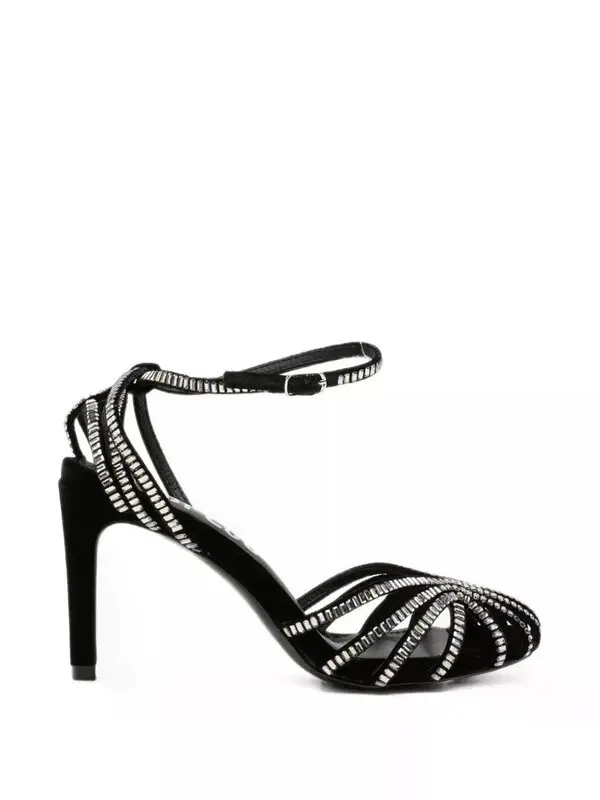 BIBI LOU Crystal-embellished Caged Sandals
