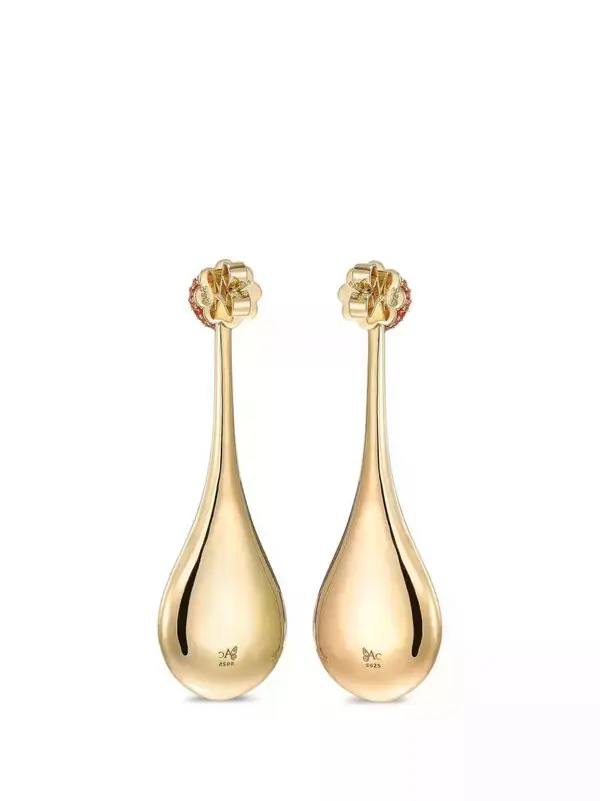 ANABELA CHAN Sunset Elixir Drop Earrings With Pink Sapphires And Rubies
