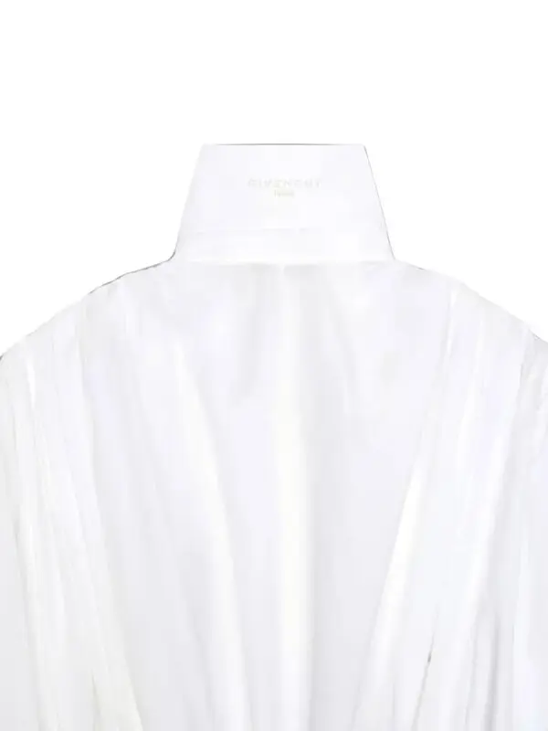 Givenchy Ruched Poplin Shirt Midi Dress