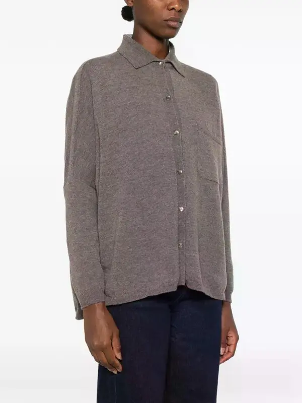 WHYCI Button-up Chest-pocket Cardigan