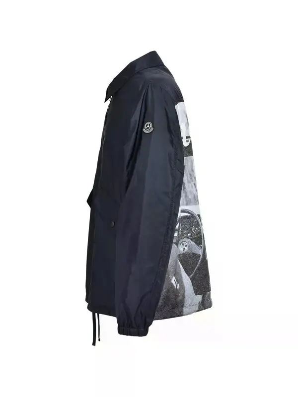 Moncler X Mercedes-benz Nigo Sopdu Graphic-print Jacket - Blue