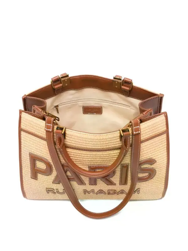 RUE MADAM PARIS Iconique Woven Tote Bag