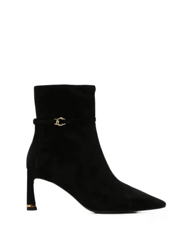 COCCINELLE Logo-plaque Suede Ankle Boots