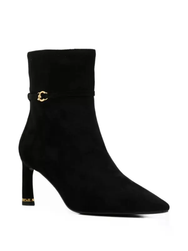 COCCINELLE Logo-plaque Suede Ankle Boots