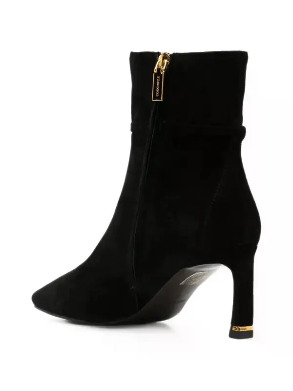 COCCINELLE Logo-plaque Suede Ankle Boots