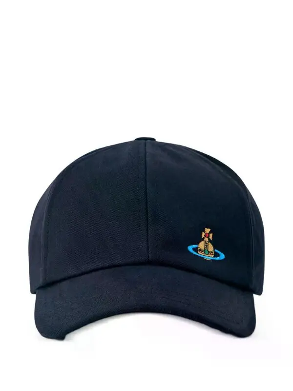 VIVIENNE WESTWOOD Orb Embroidered Baseball Cap - Blue