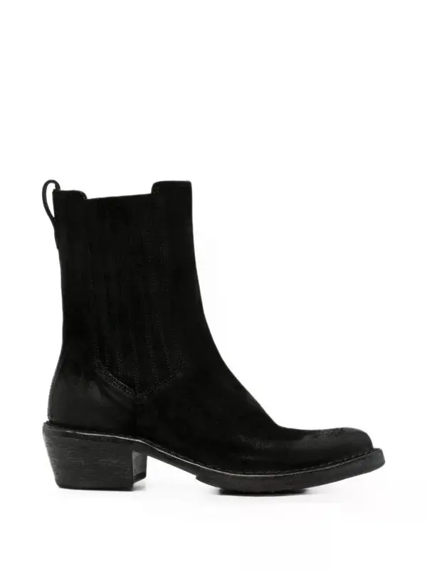 Moma Suede Ankle Boots - Black