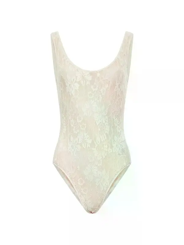 Zimmermann Floral-lace Bodysuit - Neutrals