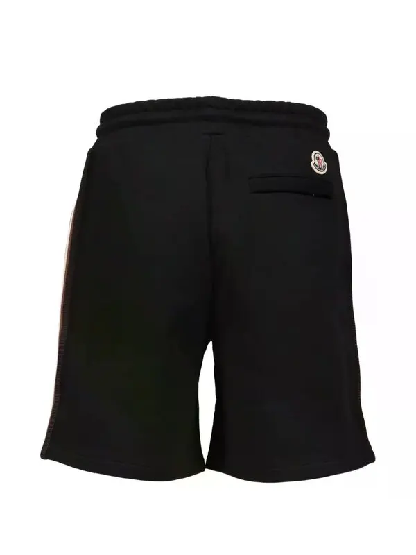 Moncler Logo-patch Side-stripe Shorts - Black