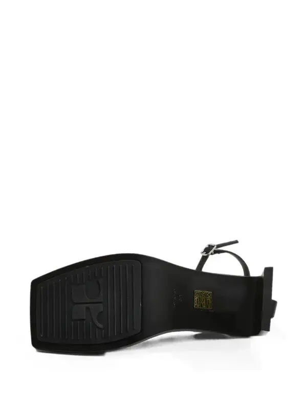 COURREGES Stream Leather Heeled Sandals