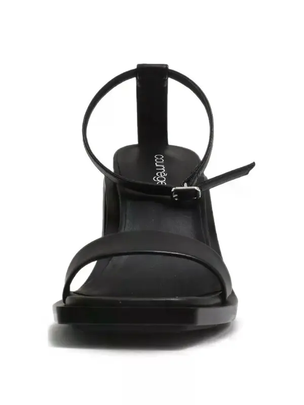 COURREGES Stream Leather Heeled Sandals