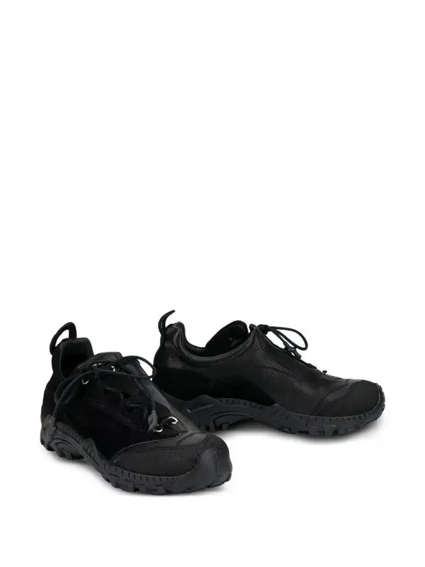 Our Legacy Gabe Panelled Leather Sneakers - Black