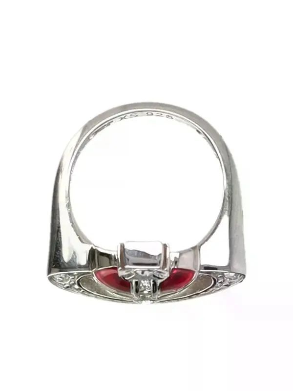 VIVIENNE WESTWOOD New Diamante Heart Ring