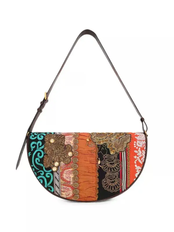 Dries Van Noten Large Embroidered Crossbody Bag