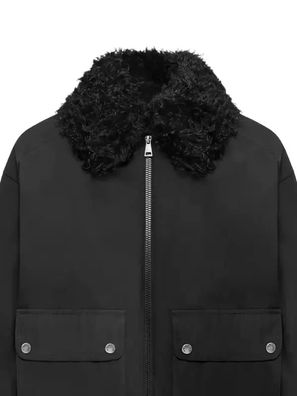 Moncler Rougequeue Shearling-collar Down Jacket