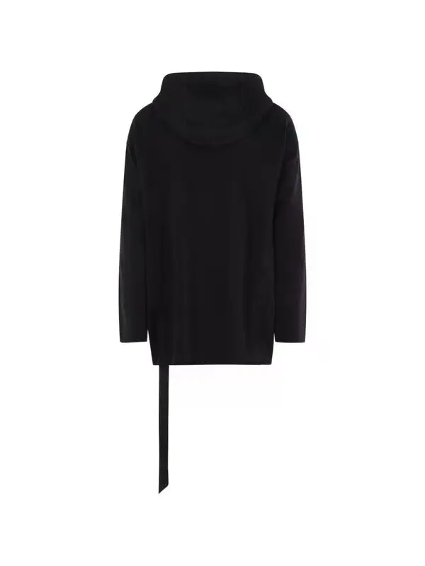 Rick Owens Tower Peter Drawstring Hoodie - Black