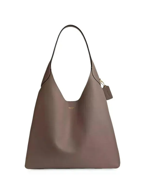 COACH Logo-stamp Leather Shoulder Bag - Brown