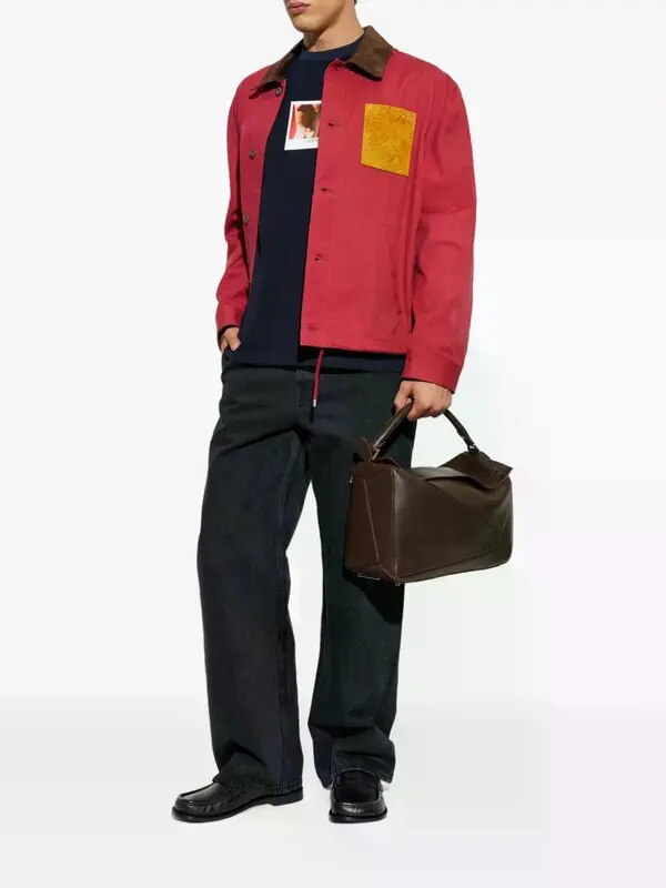 Loewe Corduroy-collar Patch-pocket Jacket