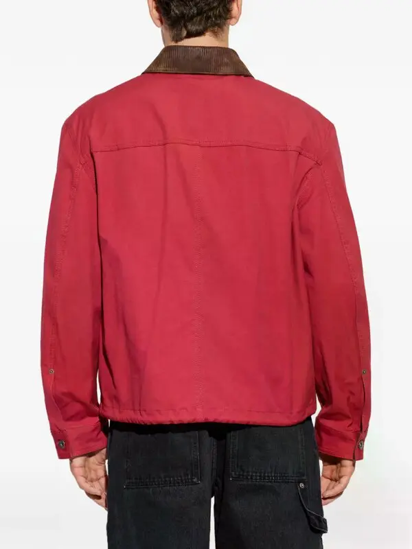Loewe Corduroy-collar Patch-pocket Jacket