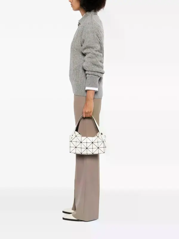 Issey Miyake Geometric Panel Tote Bag - White