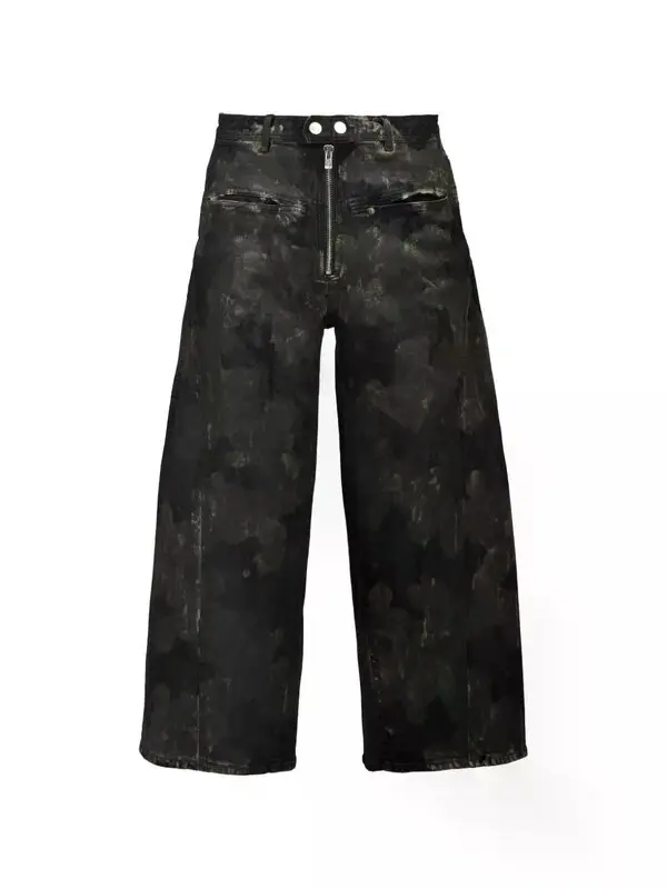 FILTH Waxed Baggy-cut Trousers