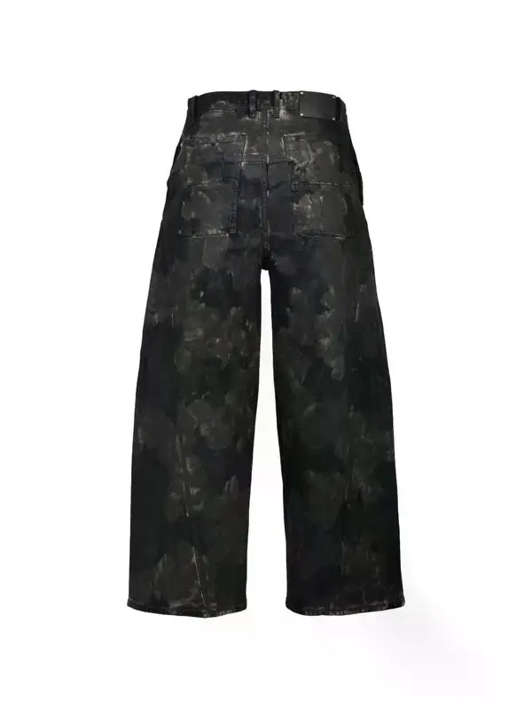 FILTH Waxed Baggy-cut Trousers