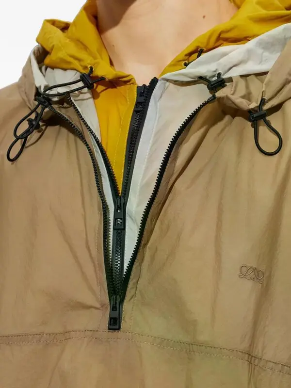 Loewe Logo-embroidered Quarter-zip Anorak