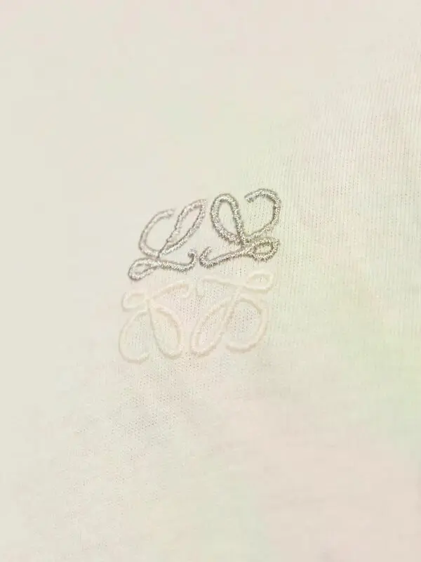 Loewe Logo-embroidered Cotton T-shirt