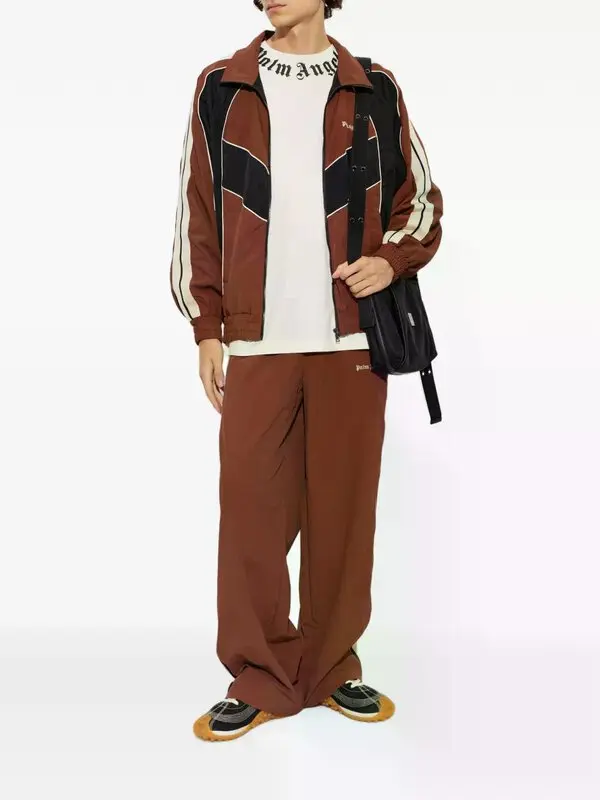 Palm Angels Logo-appliqué Track Pants - Brown