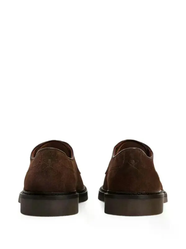 HACKETT LONDON Elsted Blucher Suede Lace-up Shoes
