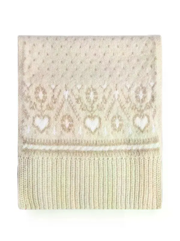 Khaite Lucrene Scarf In Ecru Multi