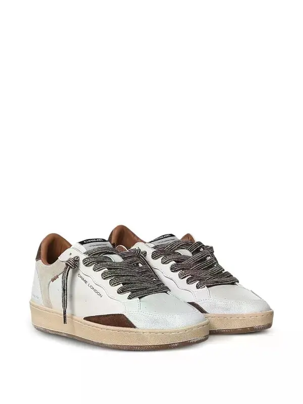 CRIME LONDON Chelsea Panelled Sneakers - White
