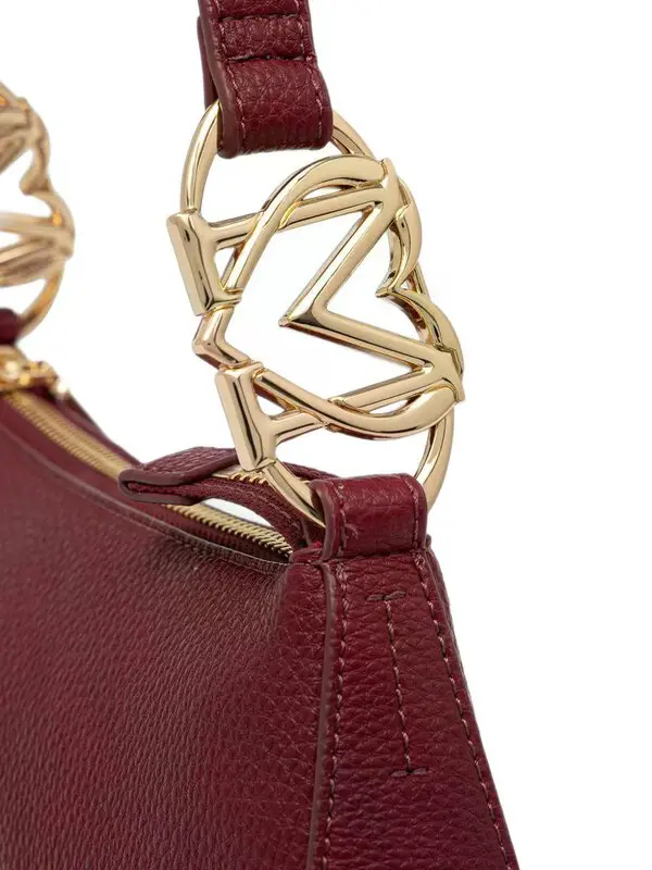 Moschino Logo-plaque Pebbled Tote Bag