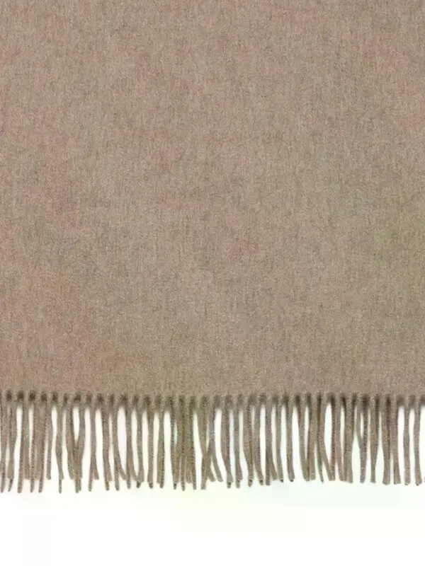 Max Mara Fringed Logo-embroidered Scarf