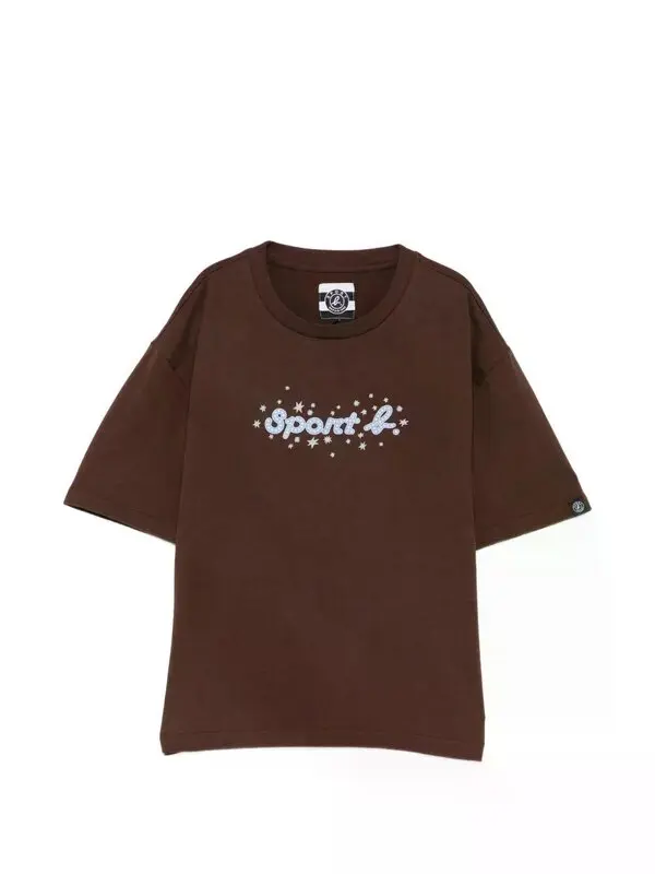 AGNES B. Spark Logo T-shirt - Brown