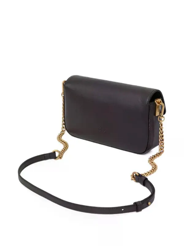 Pinko Love Birds Leather Crossbody Bag
