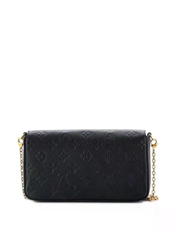 LOUIS VUITTON Felicie Pochette Monogram Empreinte Leather Crossbody Bag - Black