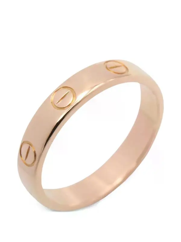 Cartier 18k Rose Gold Mini Love Ring - Pink